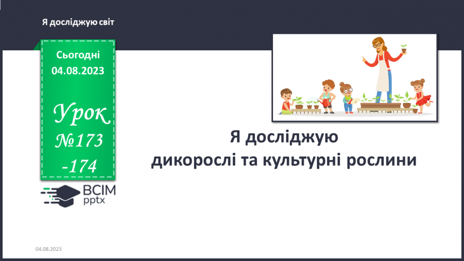 Урок №173-174 для 1 класу з "Я досліджую світ" за І.О. Большаковою - Я ...